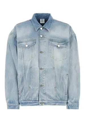 Vetements Cotton Denim Jacket - Blue