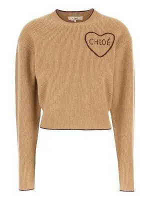 Chloé Ribbed Knit Pullover - Multicolor