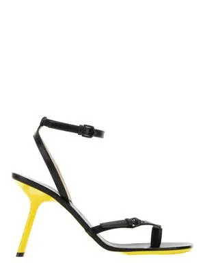 Loewe Leather Petal Sandals - Black
