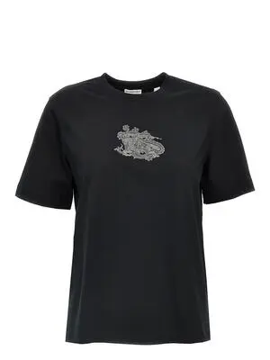 Burberry Logo Print T-shirt - Black