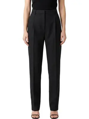 Saint Laurent Wool Tailored Trousers - Black