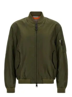 Balenciaga Technical Fabric Bomber Jacket - Green