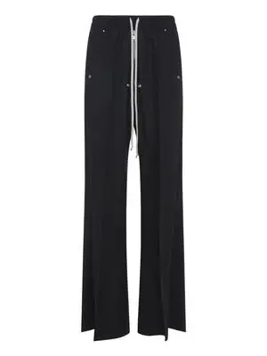 Rick Owens Wide Bela Virgin Wool Pants - Black