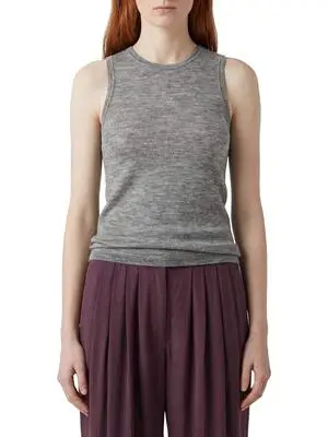 Saint Laurent SAINT LAURENT Cashmere Tank Top Gray