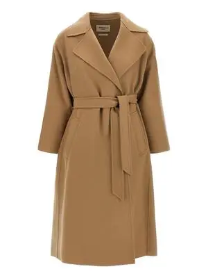 MAX MARA WEEKEND MAX MARA Operoso Virgin Wool Blend Dressing Gown Coat