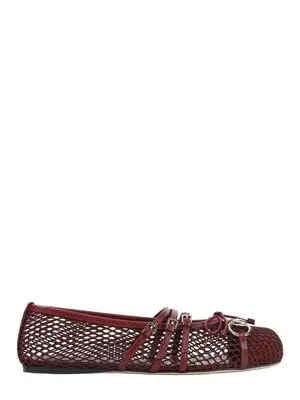 Gucci Mesh Ballerinas - Red