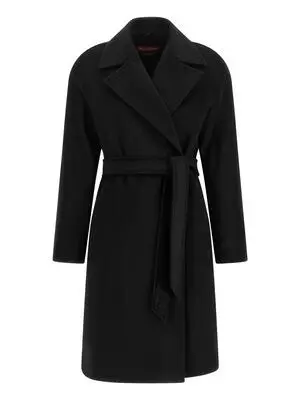 Max Mara Wool Robe Coat - Black