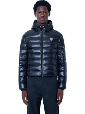 Moncler Forzo Hooded Packable Short Down Jacket - Black