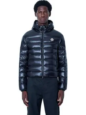 Moncler Forzo Hooded Packable Short Down Jacket - Black