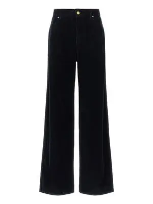 Max Mara Corduroy Palazzo Trousers - Blue