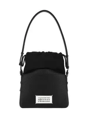 MAISON MARGIELA Leather And Fabric 5ac Bucket Bag - Black