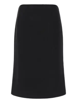 Fendi Midi Skirt With Slits - Black