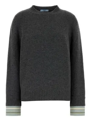 Prada Cashmere-blend Pullover - Gray