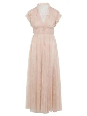 Alberta Ferretti ALBERTA FERRETTI Lace Long Dress Multicolor