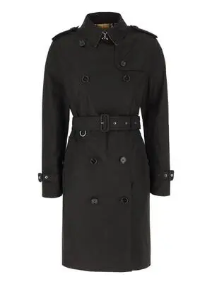 Burberry Double-breasted Belted Trench - Multicolor