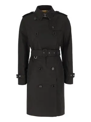 Burberry Double-breasted Belted Trench - Multicolor