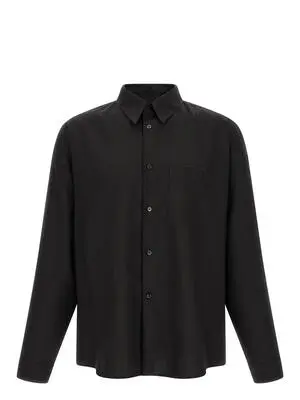 Marni Wool Shirt With Pocket - Black