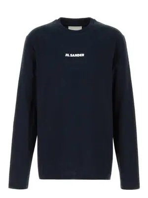 JIL SANDER Midnight Cotton T-shirt - Blue