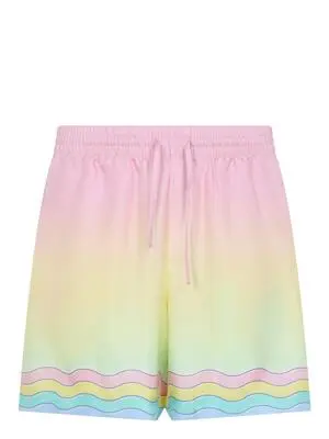 Casablanca For The Love Of Dance Silk Shorts - Multicolor