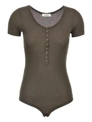 LEMAIRE LEMAIRE Short Sleeve Bodysuit Multicolor