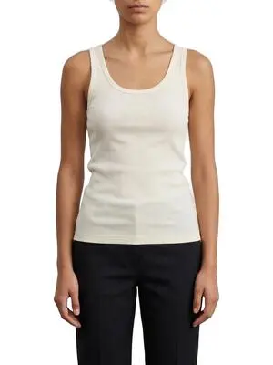 SAINT LAURENT SAINT LAURENT Cotton Blend Tank Top