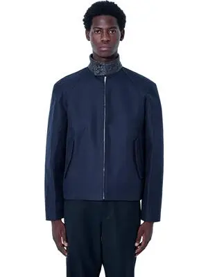 Bottega Veneta High-collar Zip Jacket - Blue