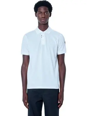 Moncler Piqué Polo Shirt - White