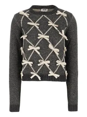 Moschino Bow Detailed Knitwear - Multicolor