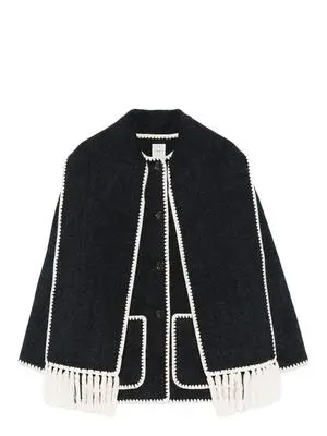 TOTEME Wool Scarfed Jacket - Multicolor