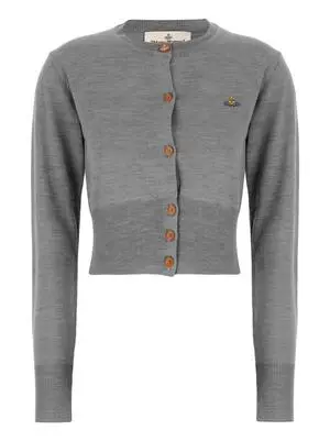 VIVIENNE WESTWOOD Cropped Button Detailed Cardigan - Multicolor