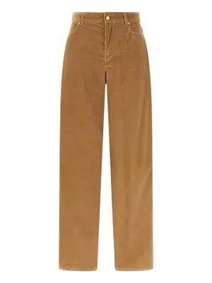 Max Mara Fragola Velvet Trousers - Cream