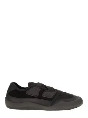 Prada Speedrock Leather And Mesh Sneakers - Black