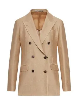 Tagliatore Cotton Double-breasted Jacket - Multicolor