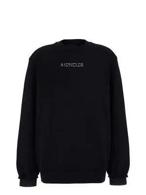 Moncler Logo Lettering Crewneck Sweatshirt - Multicolor
