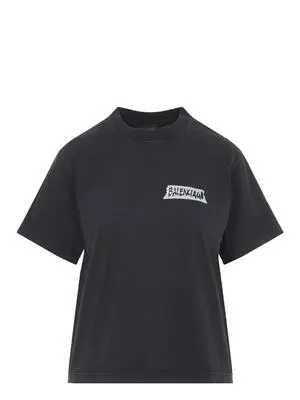 Balenciaga Medium Fit T-shirt - Black