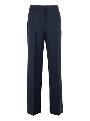 Max Mara Tailored Virgin Wool Trousers - Blue