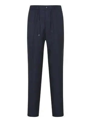 Etro Wool And Linen Trousers - Blue
