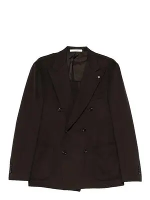 Tagliatore TAGLIATORE Double-Breasted Blazer Brown