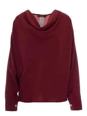 Max Mara MAX MARA STUDIO Cowl Neck Blouse Brown