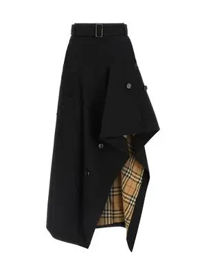 Burberry Trench Skirt - Black