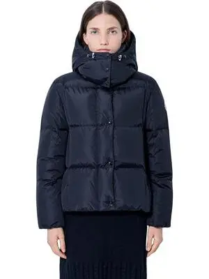Moncler Castlenew Hooded Down Jacket - Black