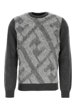 Fendi Embroidered Wool Blend Sweater - Multicolor