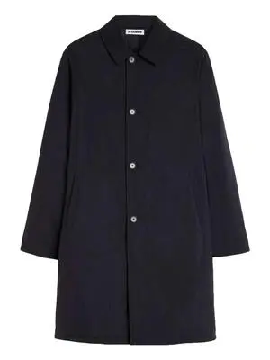 JIL SANDER Button-front Coat - Blue