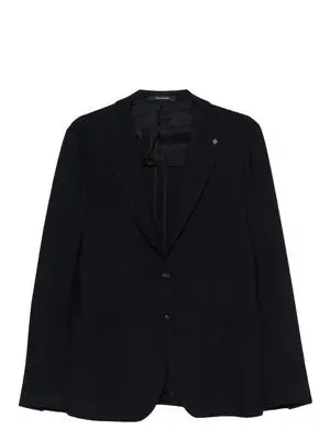 Tagliatore TAGLIATORE Cotton Blazer Suit Jacket Blue