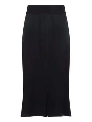 MAISON MARGIELA Satin Midi Skirt - Black