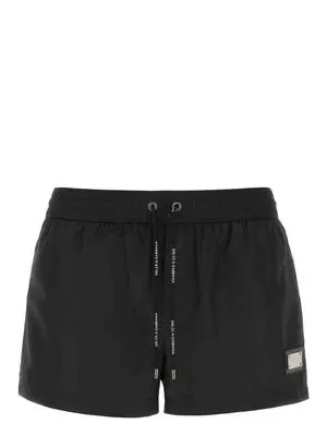 Dolce & Gabbana Polyester Swimming Shorts - Black