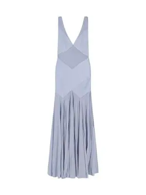 SELF-PORTRAIT Jersey Maxi Dress - Blue