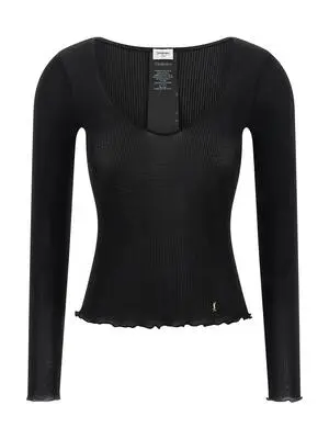 Saint Laurent Cassandre' Top - Black