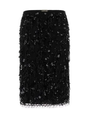 Gucci Lace Skirt - Black