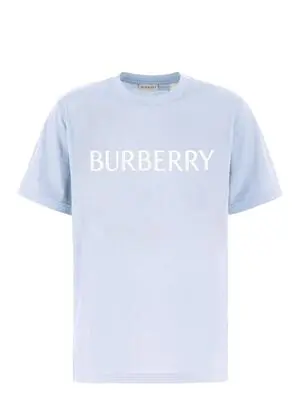 Burberry Logo Printed Short Sleeve T-shirt - Multicolor